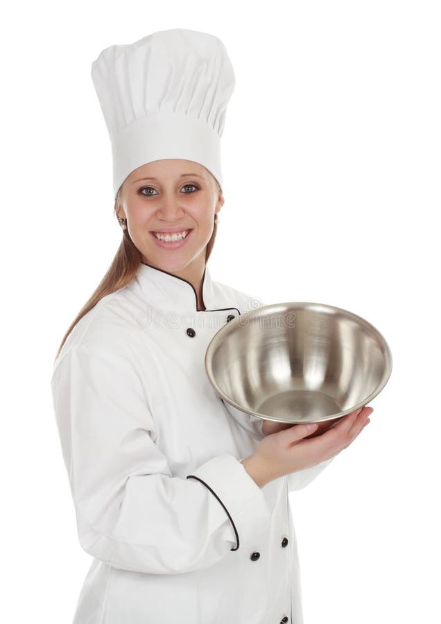 Chief cook woman stock image. Image of blond, whisk, white - 13219875