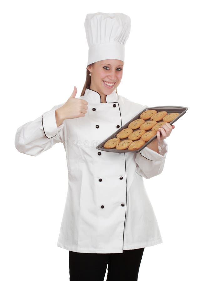 Woman in Apron Baking Cookies Stock Image - Image of chef, pastry: 2964479