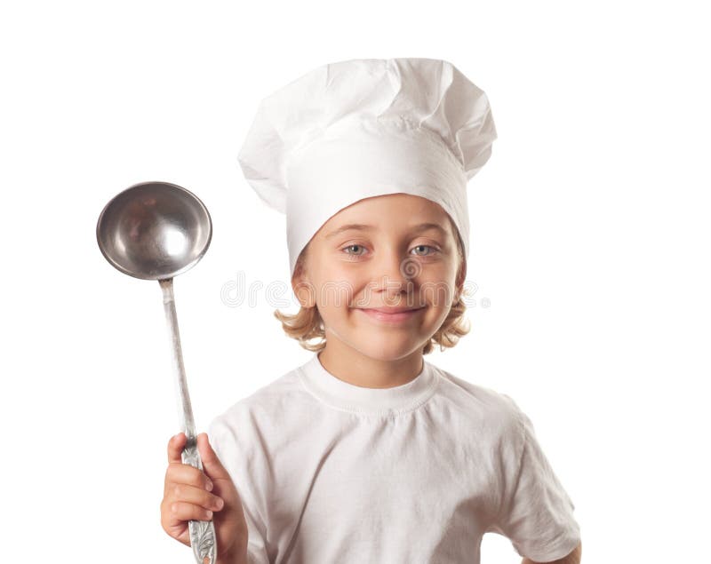 Chief-cooker stock photo. Image of ladle, caucasian, holding - 21678866