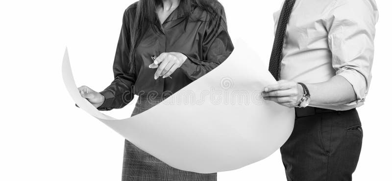Chief Engineer and Architect in Hardhat Isolated on White. Safety ...