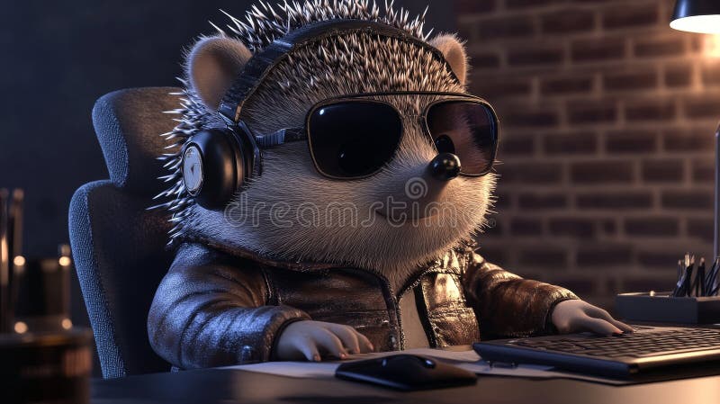 Chief Engineer, Artist, Illustrator of Anthropomorphic Hedgehogs Stock ...