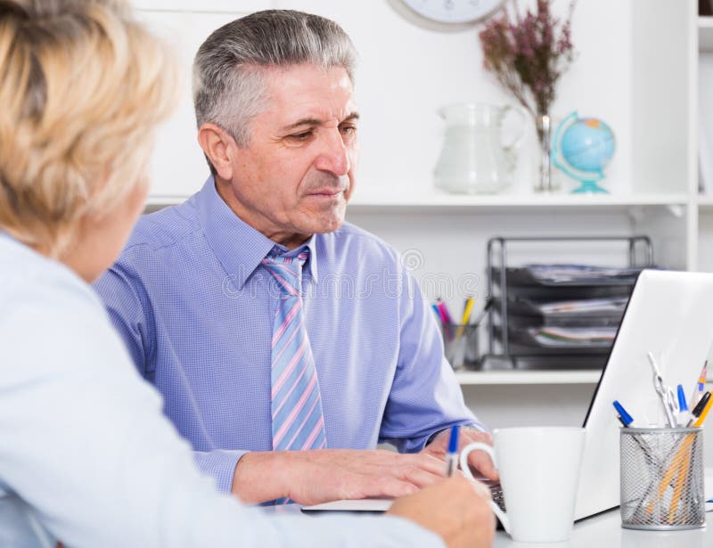 Chief Gives Task To Assistant Stock Photo - Image of expect, male: 91360284