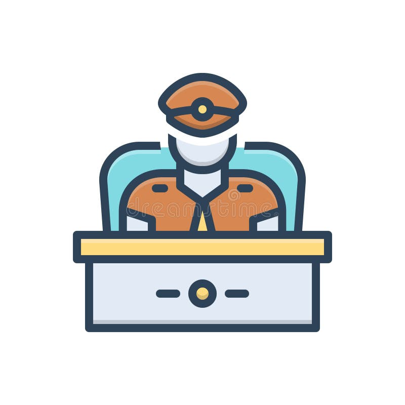 Two Color Chief Executive Officer Vector Icon from Business Concept ...