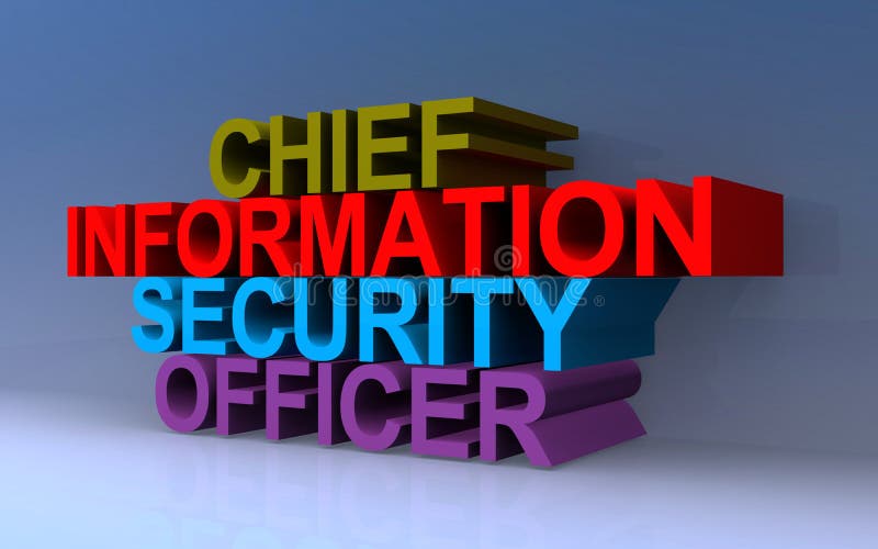 Chief Information Security Officer Stock Illustration - Illustration of ...