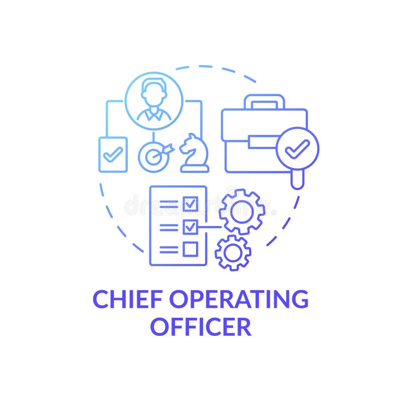 Chief Operating Officer Concept Icon Stock Vector - Illustration of ...
