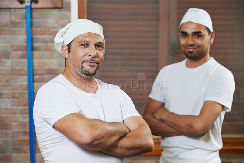 Chief and pizza cook stock image. Image of male, cooking - 48536741