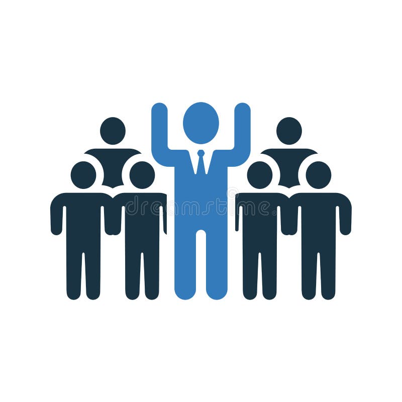 Leader icon stock illustration. Illustration of development - 263177723