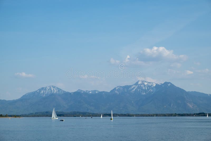 Chiemsee in Bavaria stock image. Image of tourism, outdoor - 121581287