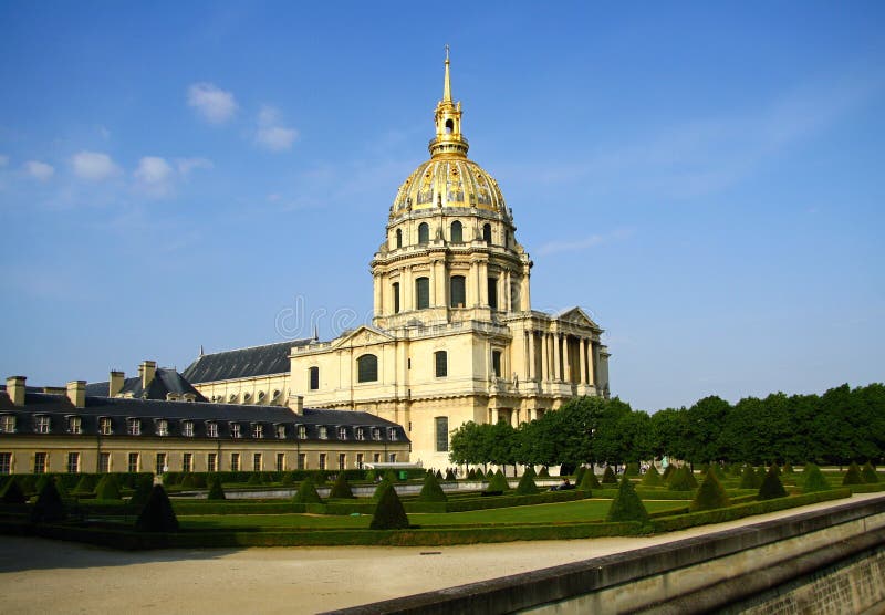 Chiesa Di Les Invalides a Parigi Fotografia Stock - Immagine di ...