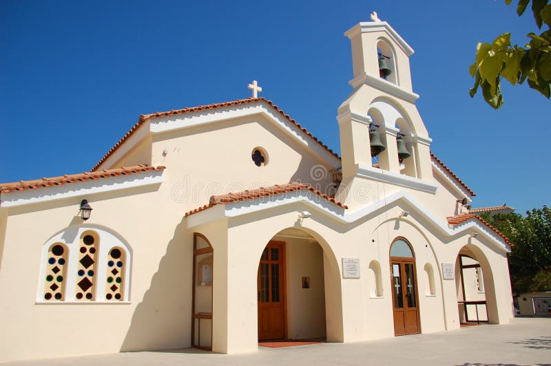 Chiesa Ortodossa Greca, Cipro, Grecia Immagine Stock - Immagine di ...