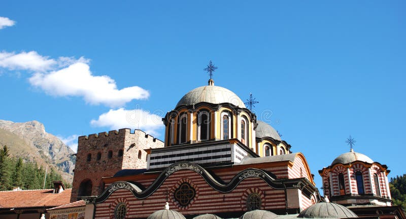 Chiesa Ortodossa Monastero Di Rila, Bulgaria Immagine Stock - Immagine ...