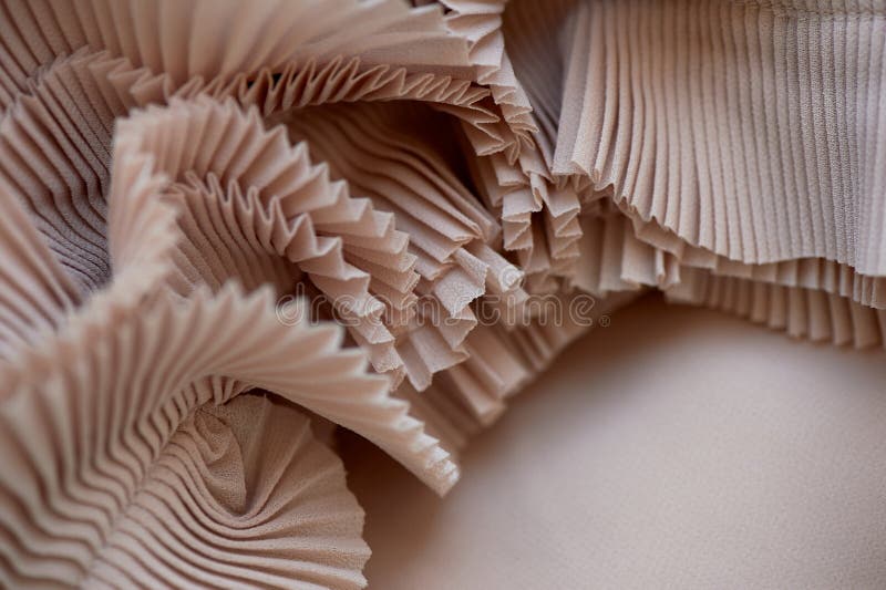 Chiffon Ripple Cream-colored, Powdery Shade.the Texture is Close. Stock ...