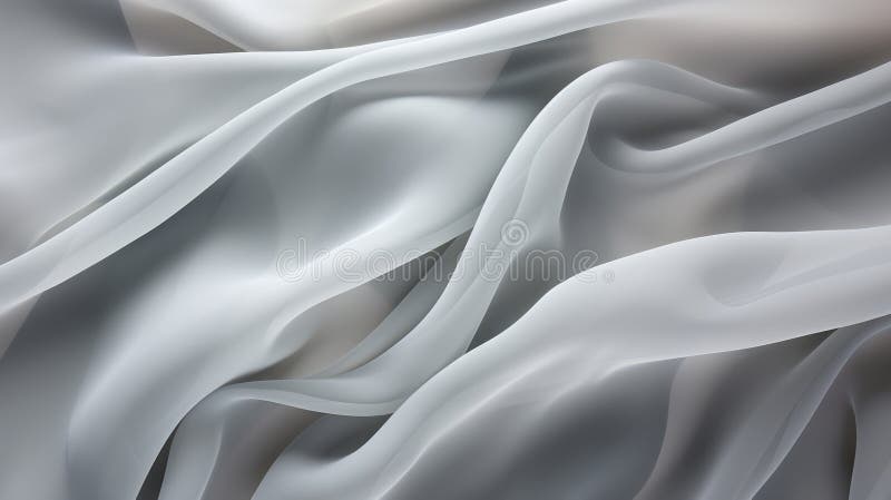 Chiffon View of a White Fabric Texture Stock Illustration ...