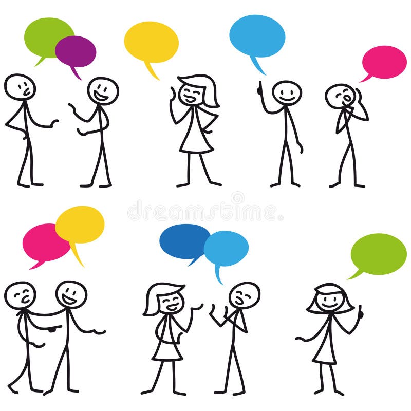 Bonhomme Allumette Pointant Des Directions Illustration de Vecteur ...