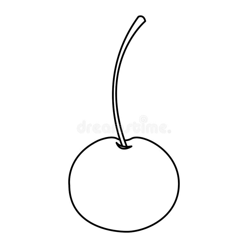 Chiffre Icône De Fruit De Merise Illustration Stock - Illustration of ...