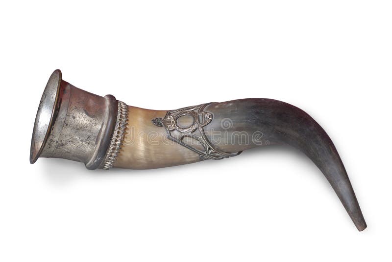 Chifre De Caça Do Chifre Do Búfalo Foto de Stock - Imagem de metal ...