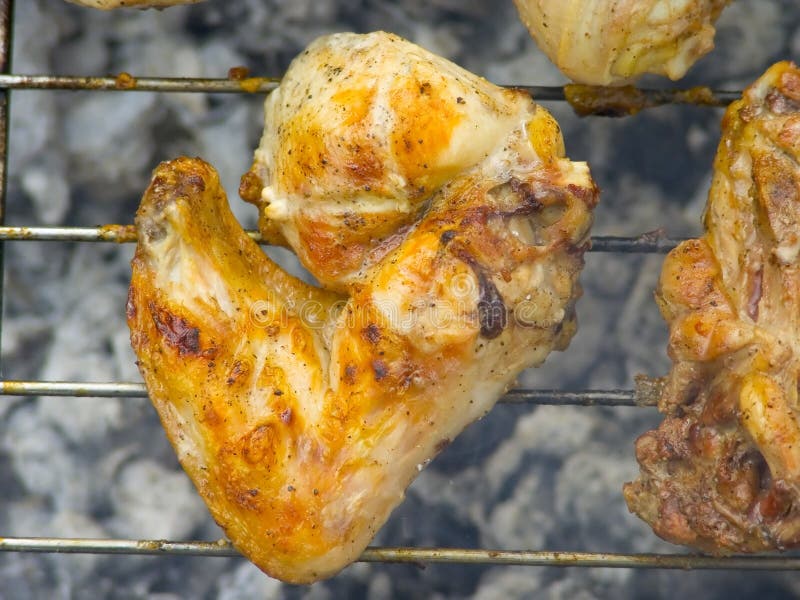 Chiken barbecue stock image. Image of chef, coal, legs - 2384419