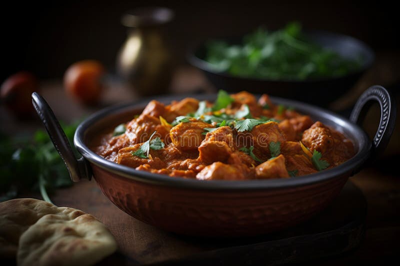 Chiken tika masala stock illustration. Illustration of traditional ...