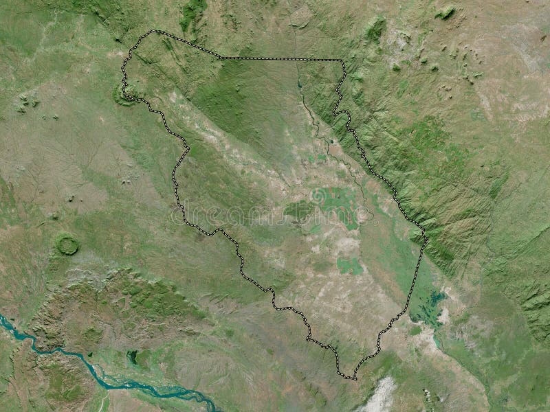 Chikwawa, Malawi. High-res Satellite. No Legend Stock Illustration ...