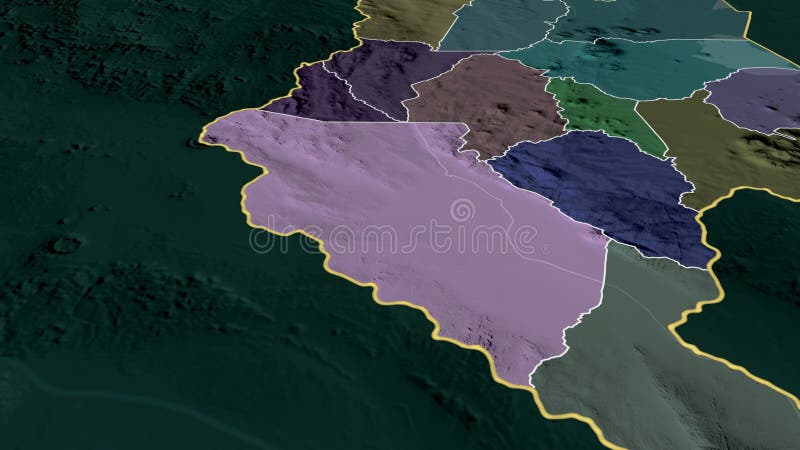 Chikwawa, Malawi - Highlighted. Administrative Stock Illustration ...