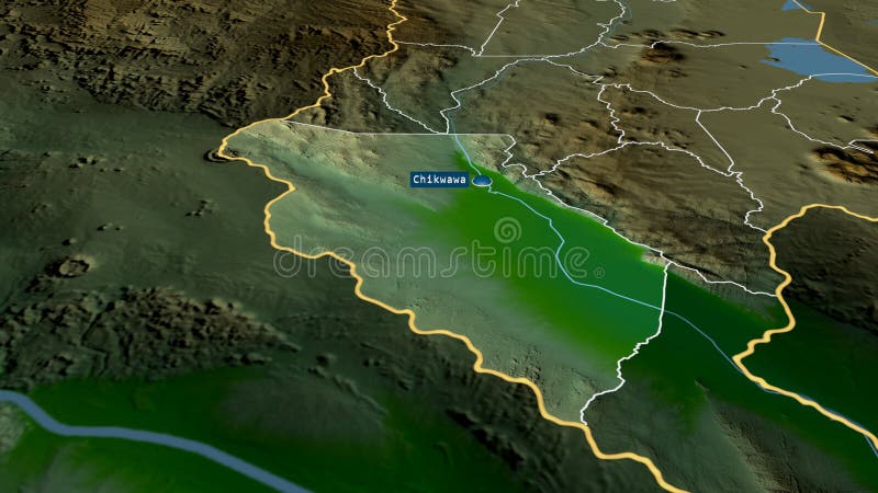 Chikwawa, Malawi - Highlighted with Capital. Physical Stock ...