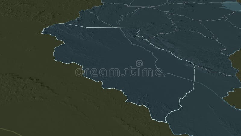 Chikwawa, Malawi - Outlined. Administrative Stock Illustration ...