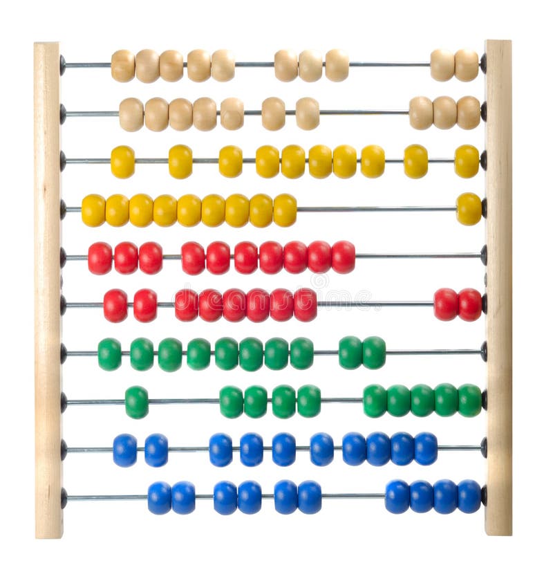 Child Abacus Counting Frame Stock Image - Image of cutout, green: 13557333
