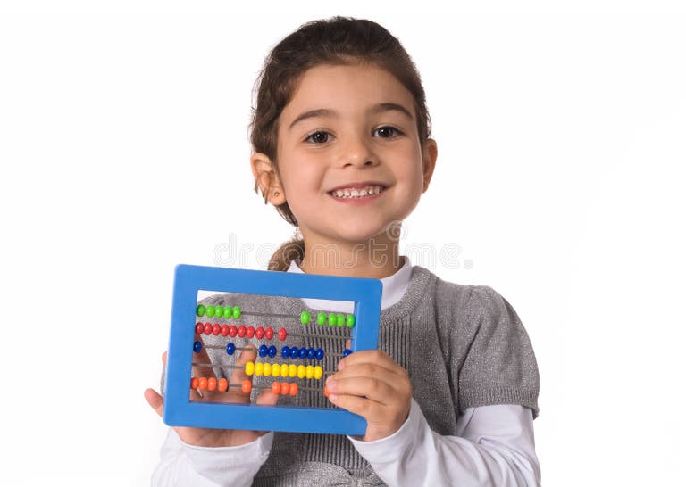 Child with abacus stock image. Image of calculator, people - 40804271