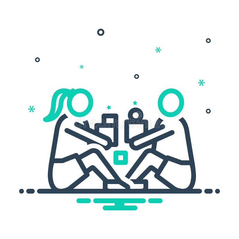 Mix Icon for Child Activities, Education and School Stock Vector ...