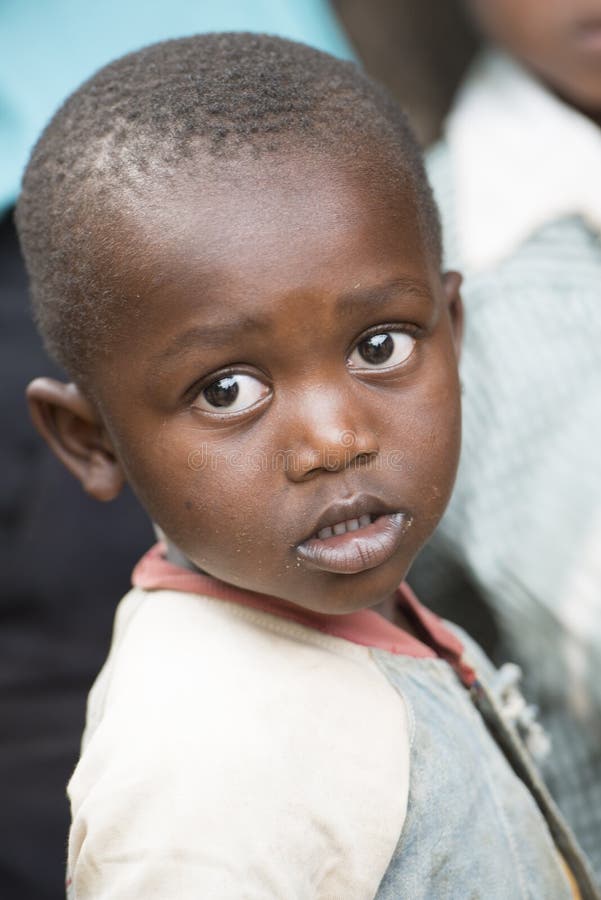 Sad Child in Africa editorial stock photo. Image of black - 46174723