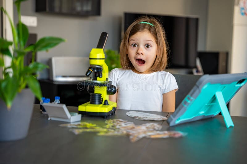 Child Amazed Reaction after Seeing Something for the First Time Under a ...