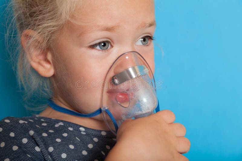 Child Asthma Inhaler, Nebulizer. Health Oxygen Stock Photo - Image of ...