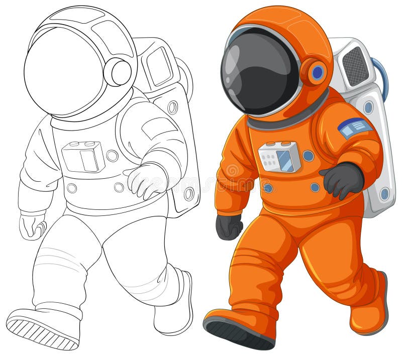 Child astronaut stock vector. Illustration of drawing - 337458450