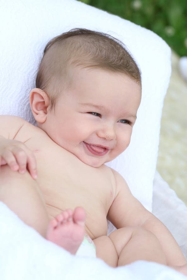 Child Baby Boy Laughing stock photo. Image of funny, infant - 10007838
