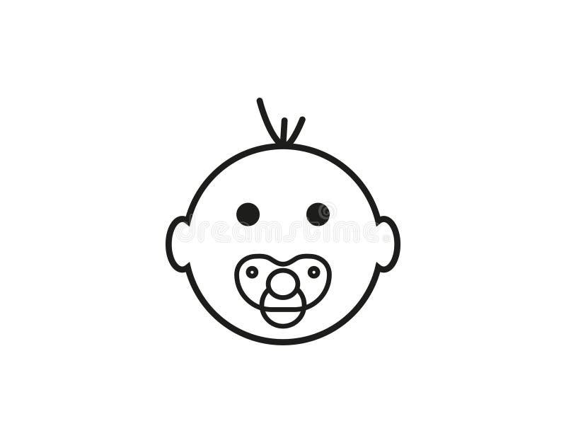 Child, Baby Icon. Vector Illustration, Flat Design Stock Illustration ...