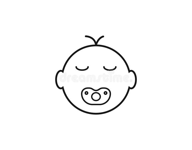 Child, Baby Icon. Vector Illustration, Flat Design Stock Illustration ...