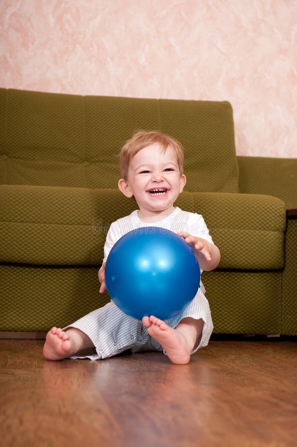 Child with ball stock photo. Image of smiling, happy - 15648666