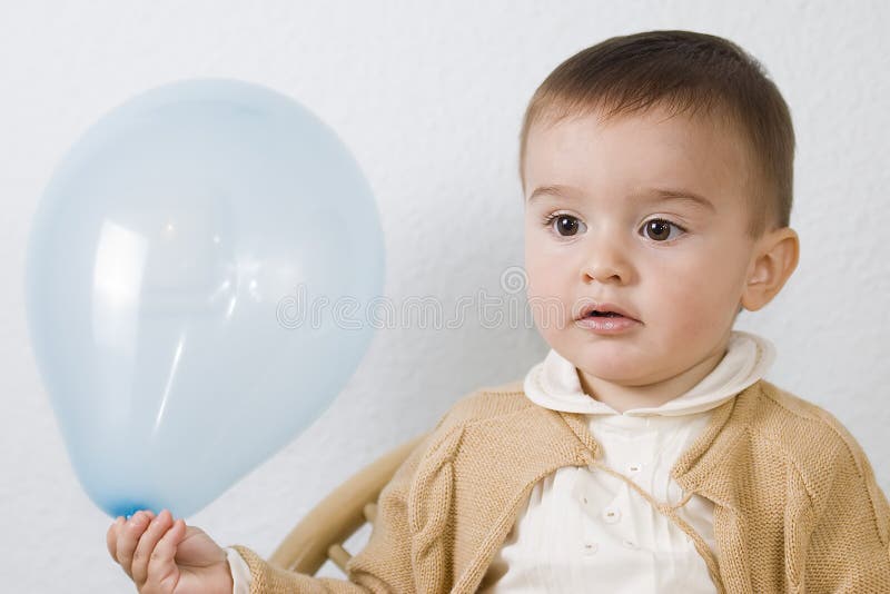 A child with a balloon. stock photo. Image of children - 18984516