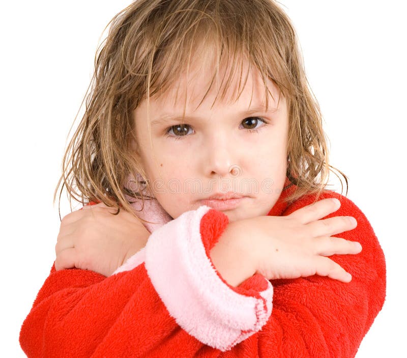 Sick child sneezing stock image. Image of child, ailmant - 21206937