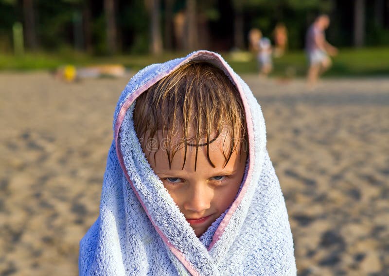 Child on the Beach stock image. Image of childhood, barefoot - 144028831