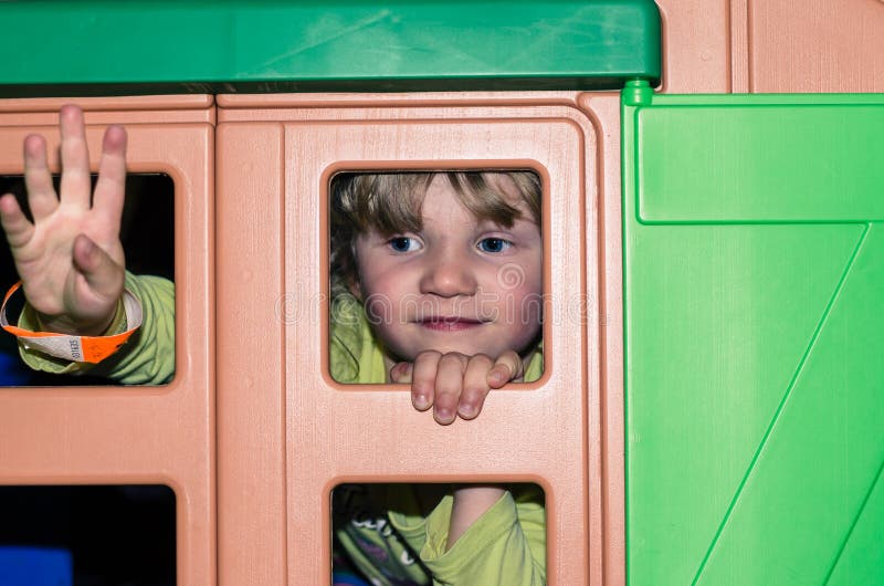 Child behind the window stock photo. Image of beautiful - 40976038