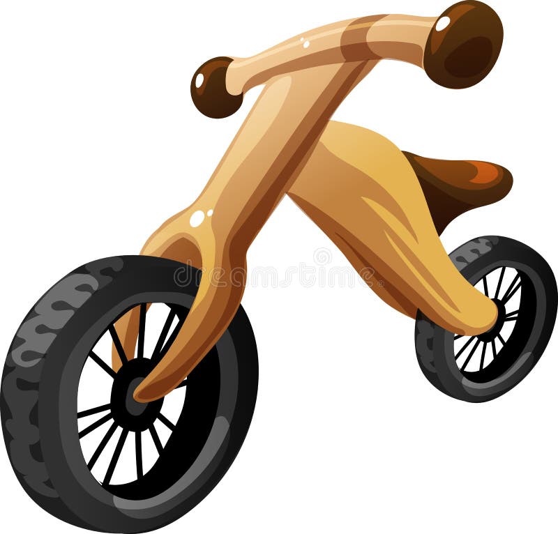 Child Bicycle Balance. Vector Illustration Stock Vector - Illustration ...