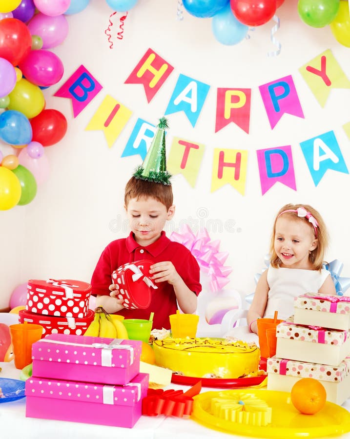 Child birthday party . stock photo. Image of bake, cute - 24154126