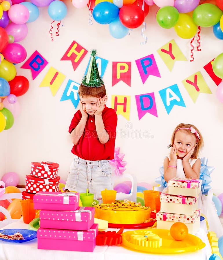 Child birthday party . stock photo. Image of fruit, costume - 29083506