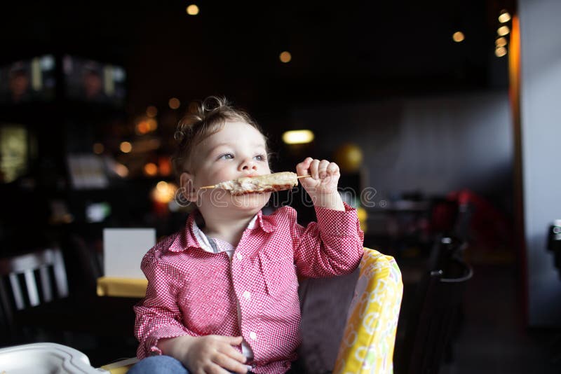 Child biting kebab stock photo. Image of childhood, looking - 102651686