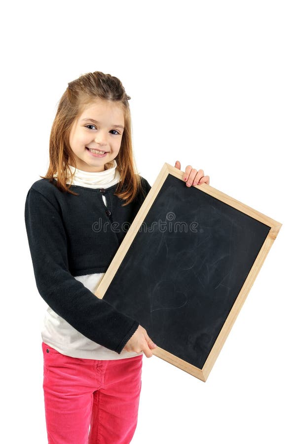 Child with board stock photo. Image of happiness, student - 35073560