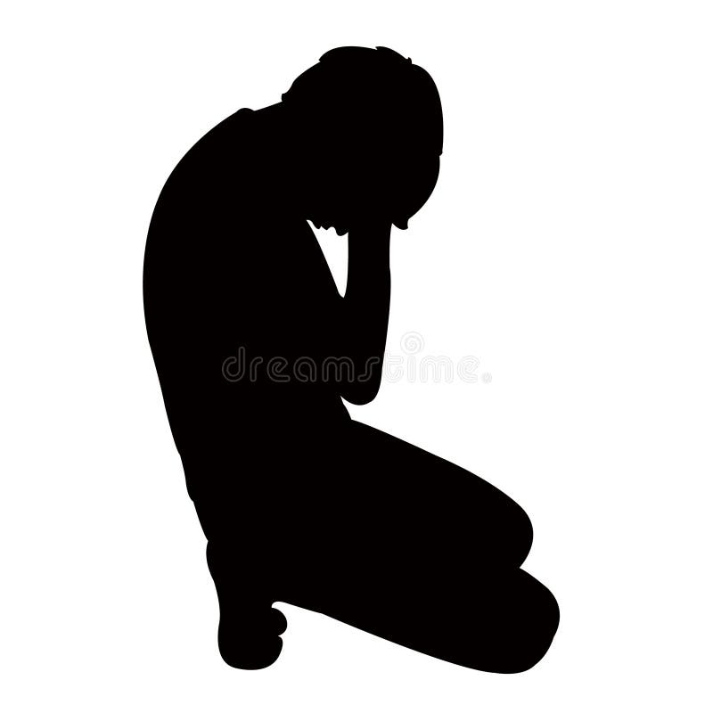 Sad Child Crying Silhouette Stock Illustrations – 144 Sad Child Crying ...