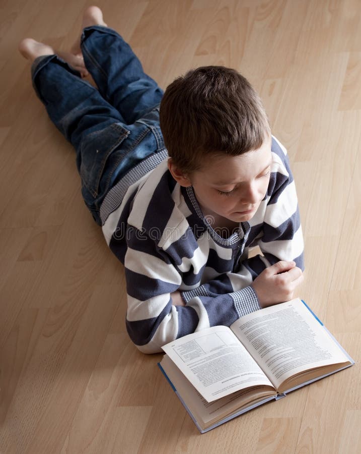 Boy reeding book stock photo. Image of studying, reading - 19027496