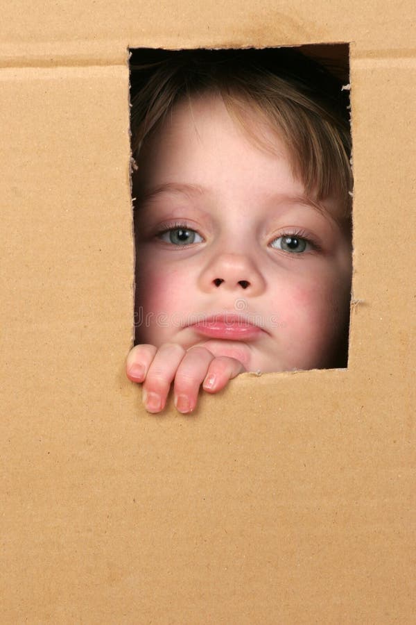Child in box stock photo. Image of bower, fingers, abstract - 4021822