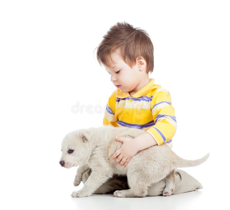 Young Child Playing Fetch with Dog Stock Image - Image of funny, girl ...